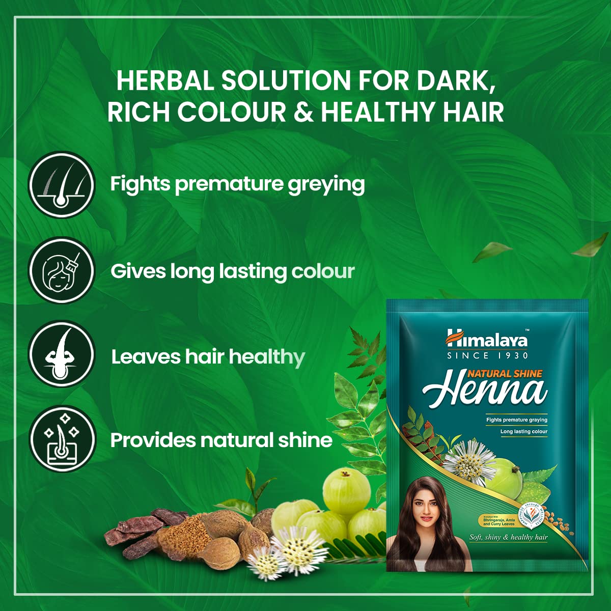 Хна для волосся Хімалая 120г, Himalaya Natural Shiine Henna, Хна ...